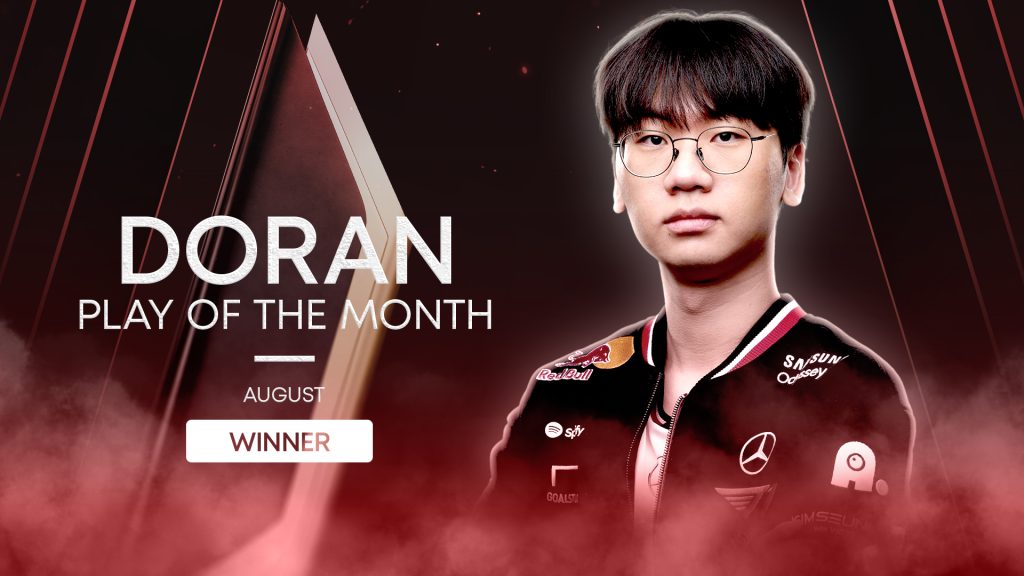 T1’s Doran wins August 2025 Esports Play of the Month with game-winning ...